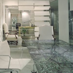 Custom Glass Table Tops | Etched Glass Table | Palace of Glass