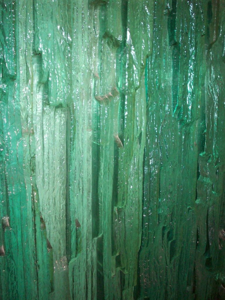 Stacked Glass Wall Installation I Vertical Glass Stacking I SC323 ...