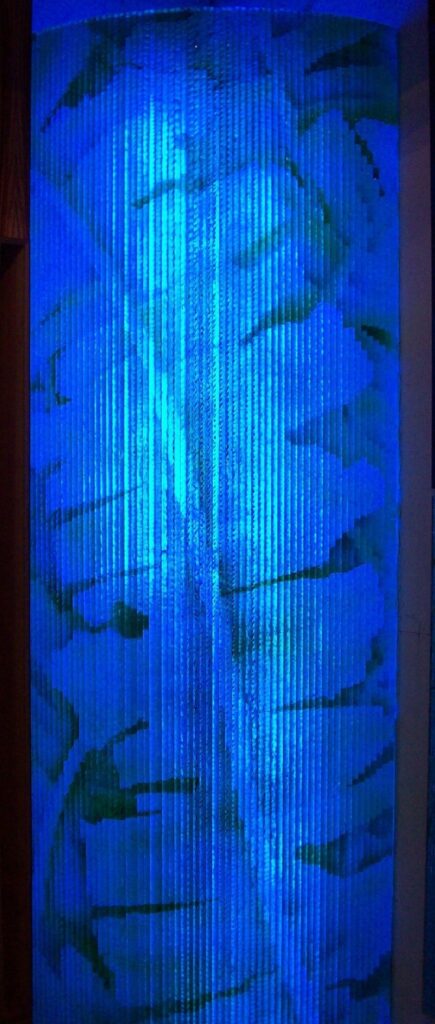 Vertical Stacked Glass Partitions | Palace of Glass