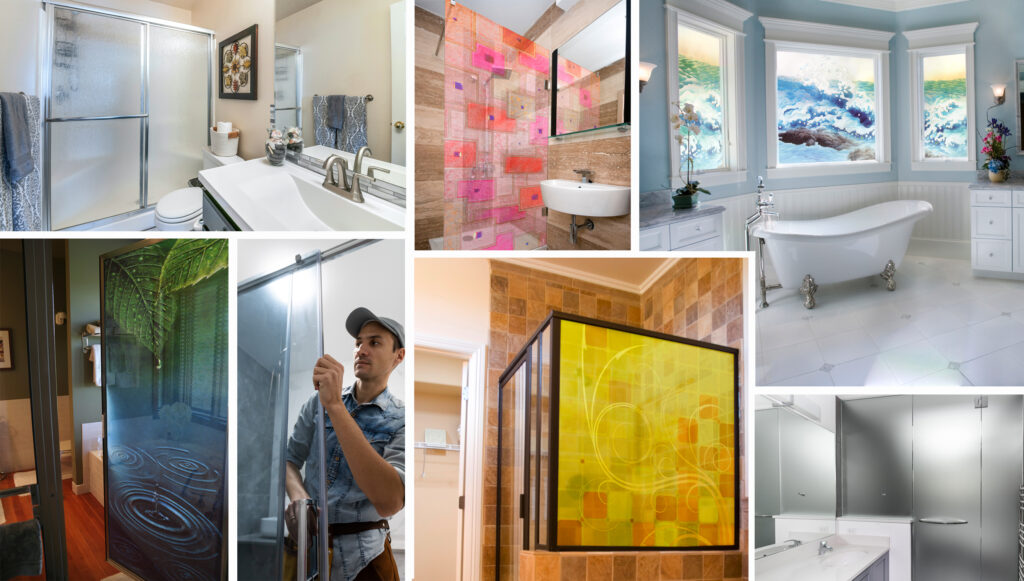Decorative Showers I Etched Glass Shower Doors | Custom Glass