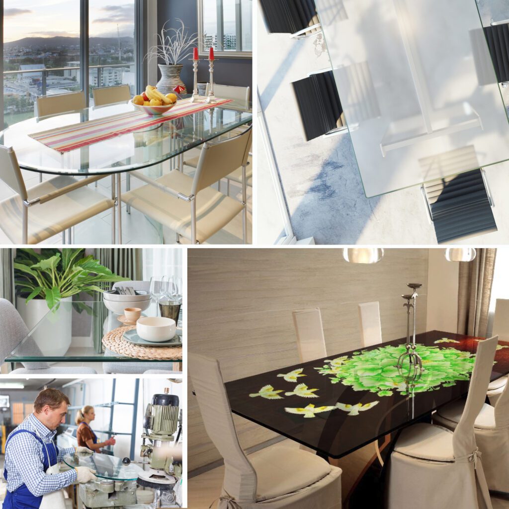 Custom Glass I Etched Textured Stacked I Palace of Glass